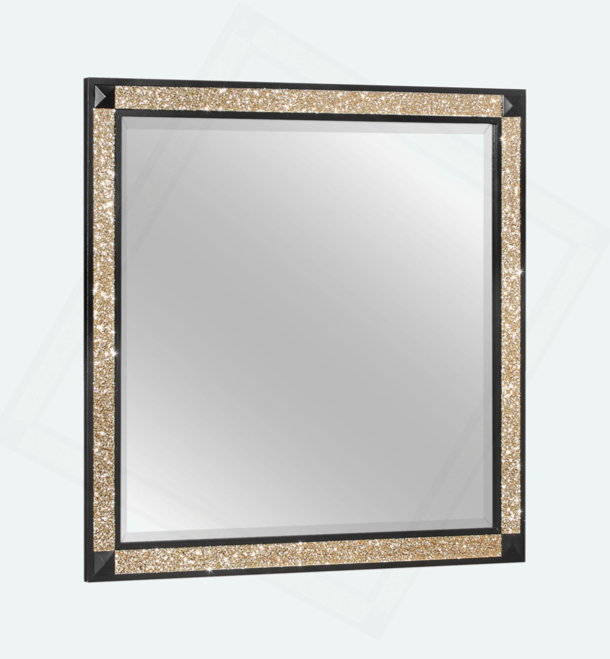 Mercer41 Exquisite Mirror With Glittering Details And Sturdy ...