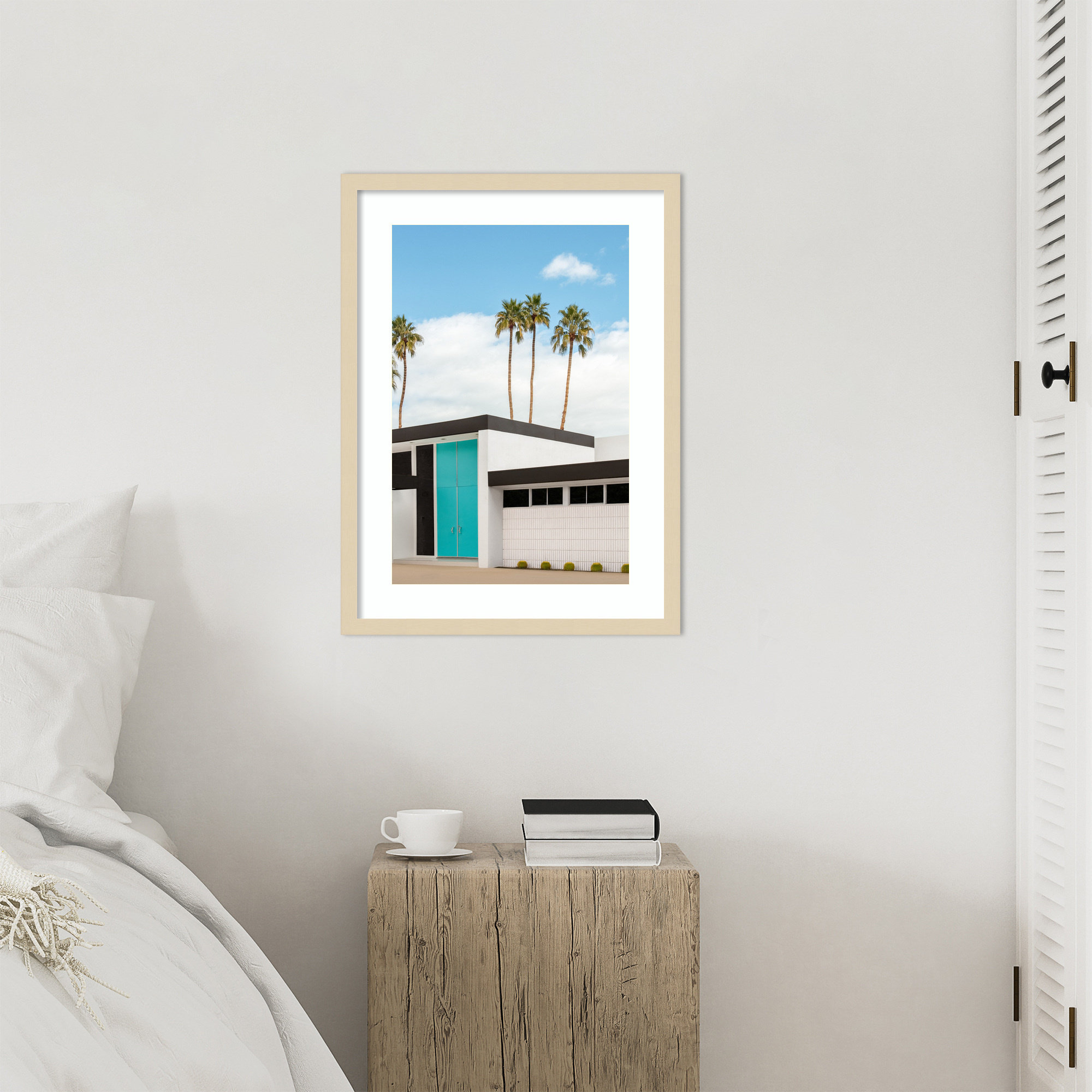 Latitude Run® Turquoise Blue Doors on a Modern Home by Cristobal Wood ...