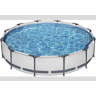 Beniar Above Ground Swimming Pool (12' x 30"), Round Outdoor Backyard ...