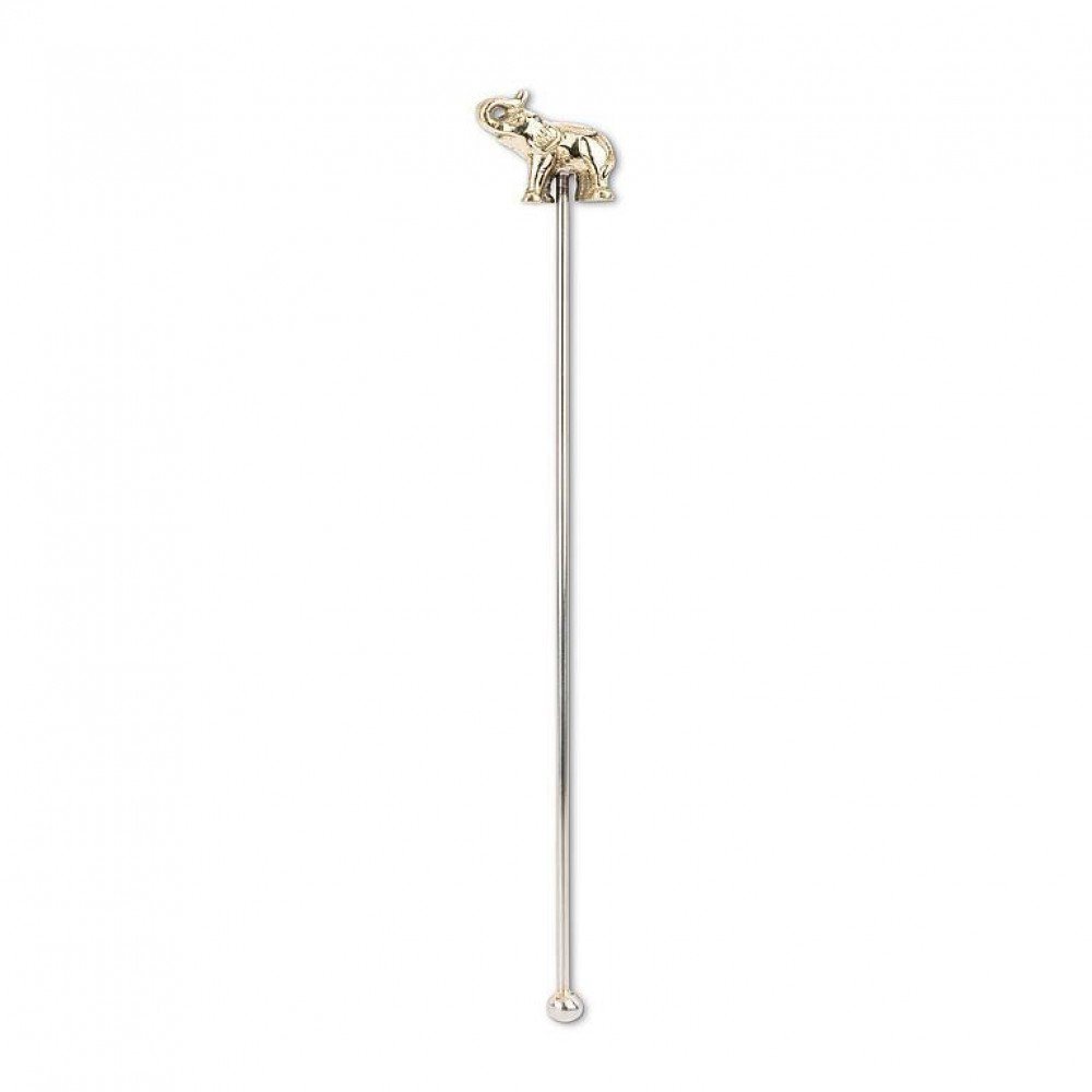 Bungalow Rose Set Of 12 Gold Elephant Swizzle Sticks | Wayfair