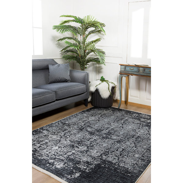 Bungalow Rose Millham Cotton Machine Washable Abstract Rug - Wayfair Canada