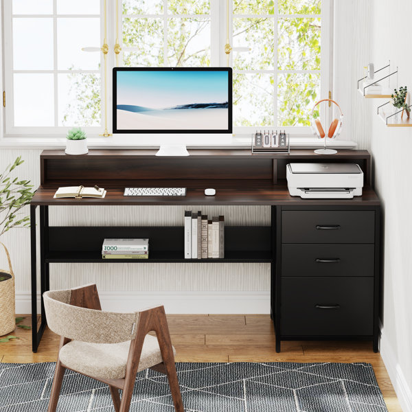 Ebern Designs Navyaan Metal Base Computer Desk - Wayfair Canada