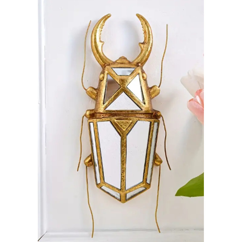 House of Hampton® Pincher Bug Beetle Mirror Glam Safari Gallery Wall ...