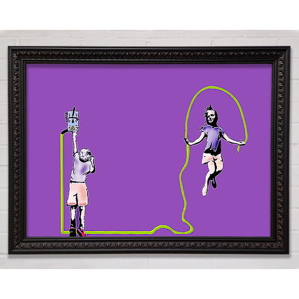 Bright Star Electric Skipping Rope Purple - Single Picture Frame Print ...