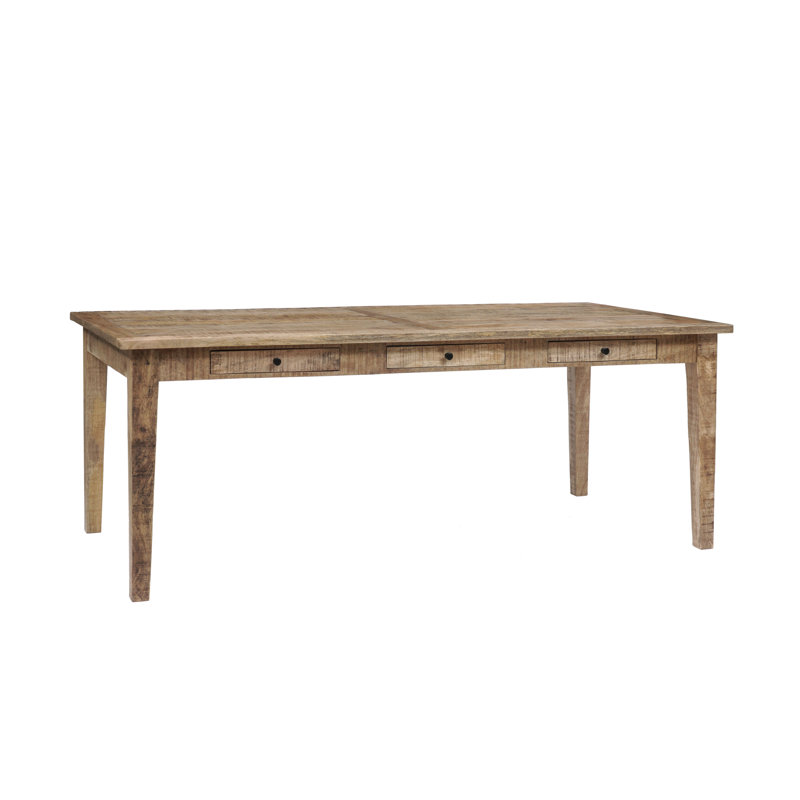 Gracie Oaks Swiercz 80" Mango Solid Wood Dining Table | Wayfair
