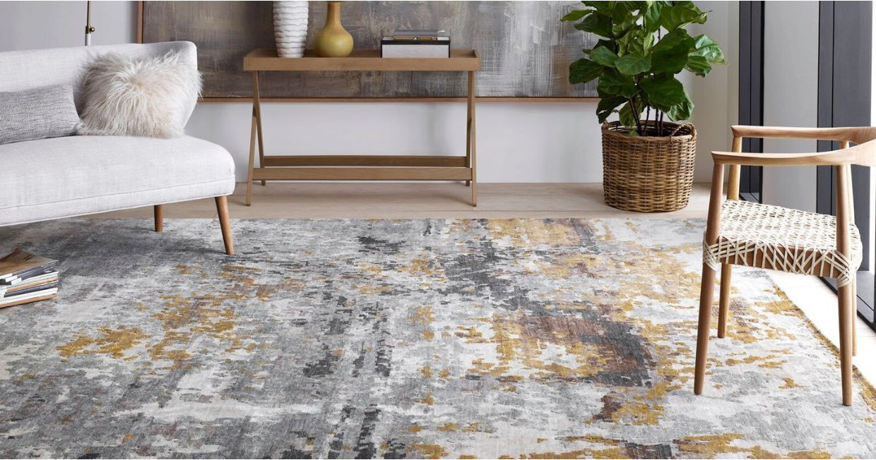 Madison Couture Rugs Gilbertina Wool Abstract Area Rug | Perigold