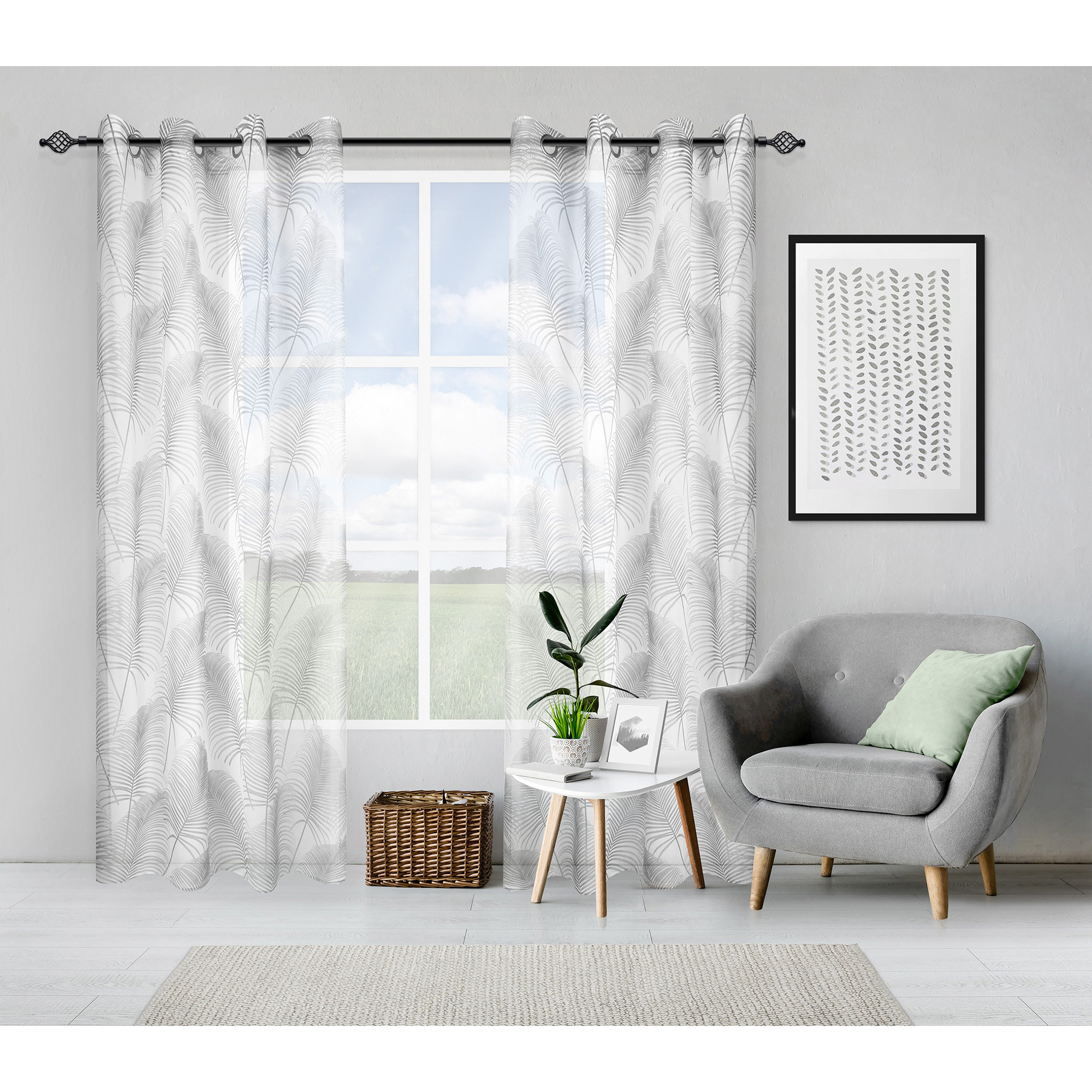 Safdie & Co. Inc. 100% Polyester Microfiber Sheer Curtain Panel | Wayfair