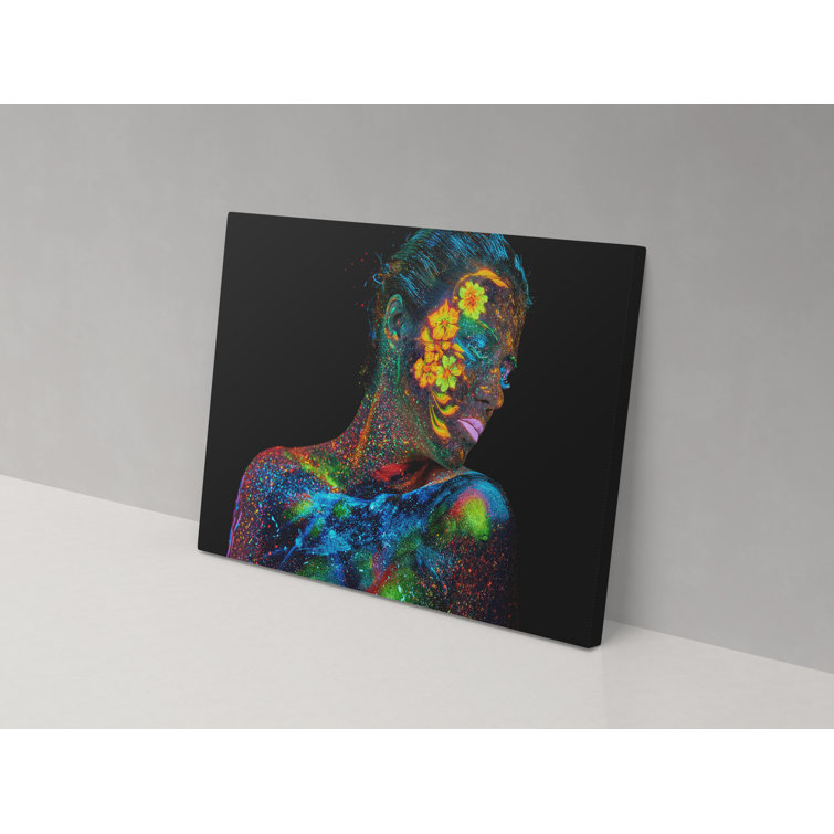 Metro Lane UV Paint Beauty - Wrapped Canvas Painting | Wayfair.co.uk