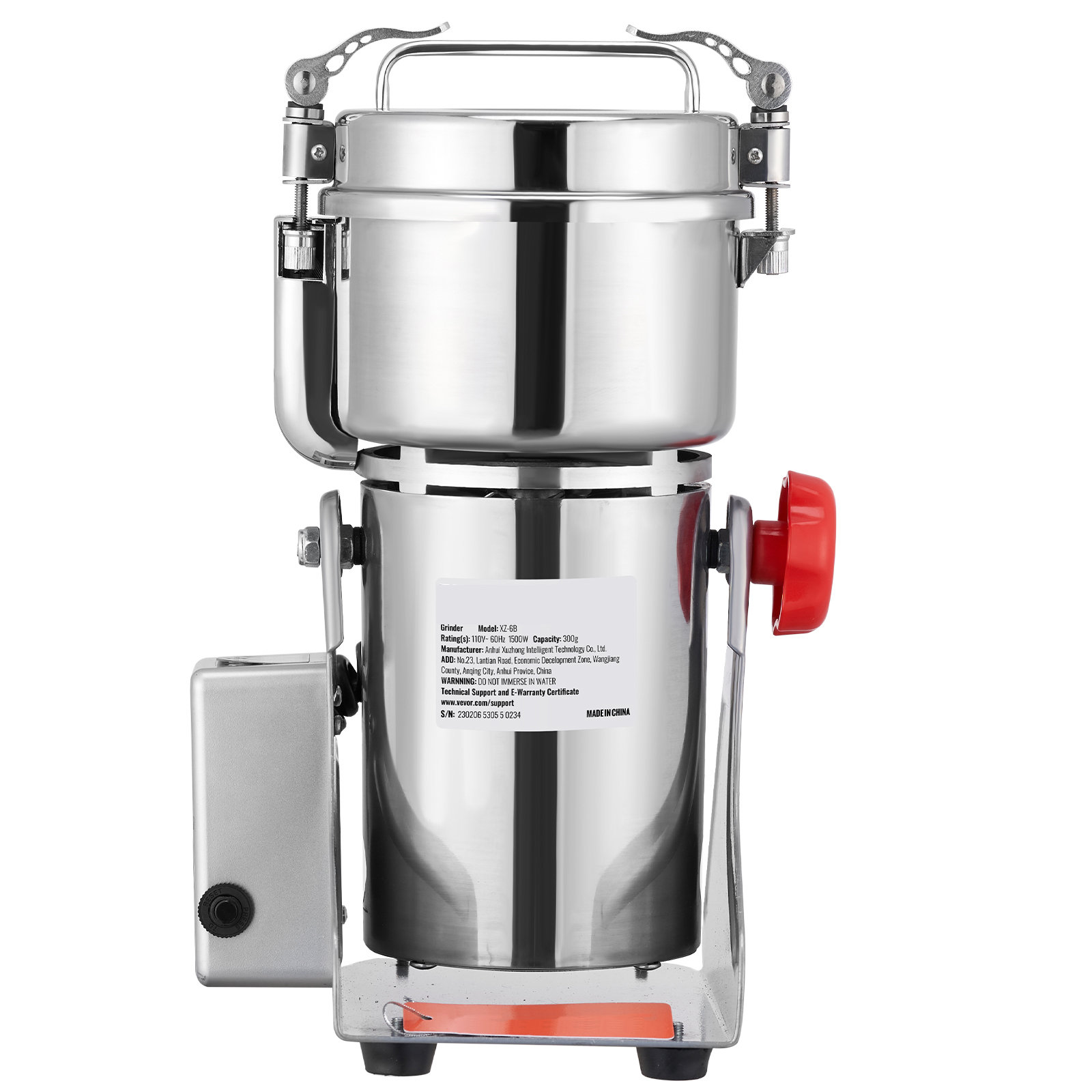 VEVOR 700g Commercial Spice Grinder Electric Grain Mill Grinder High ...