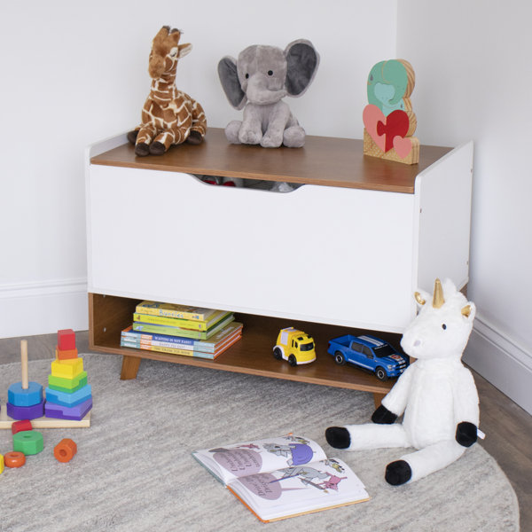 Mack & Milo™ Hewish Manufactured Wood Toy Box & Reviews | Wayfair