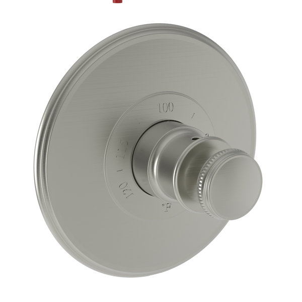 Newport Brass Ithaca 3/4" Round Thermostatic Trim Plate With Handle ...
