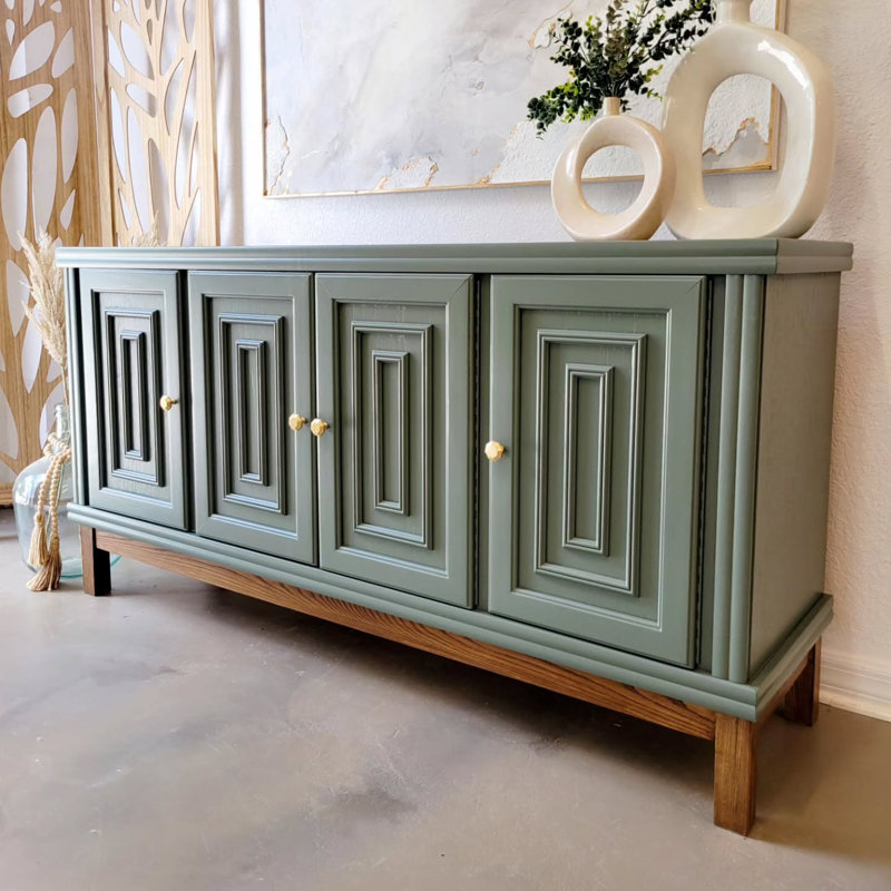 Alcott Hill® Sideboard Buffet Console Cabinet 70"l Pine Wood | Wayfair