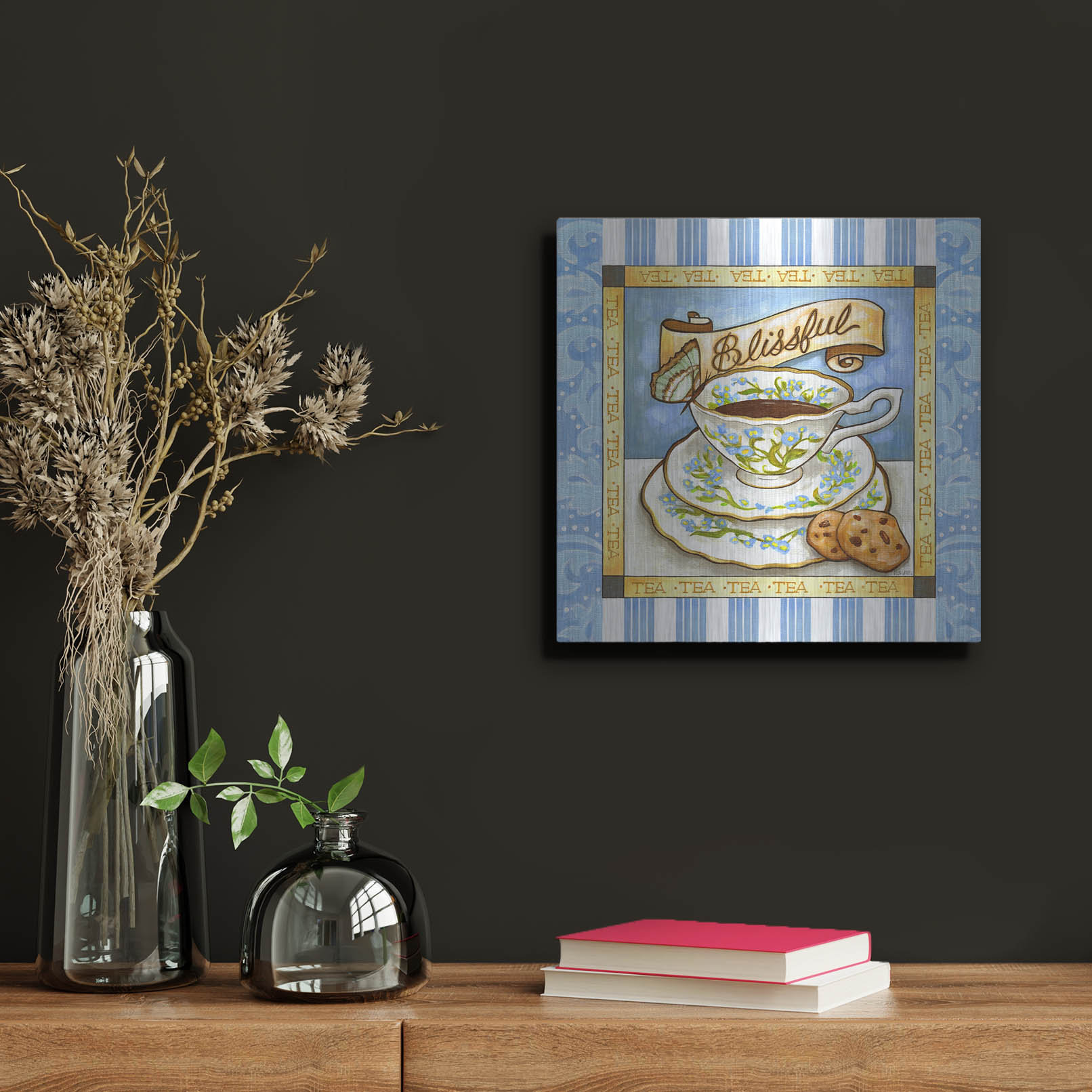 Red Barrel Studio® 'Tea Blissful Blue Teacup' by Cathy Horvath-Buchanan ...