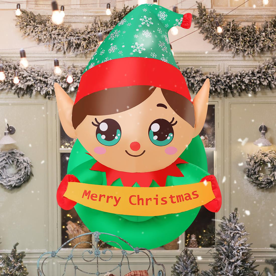 The Holiday Aisle® Christmas Inflatables 3.4 FT Inflatable Christmas ...