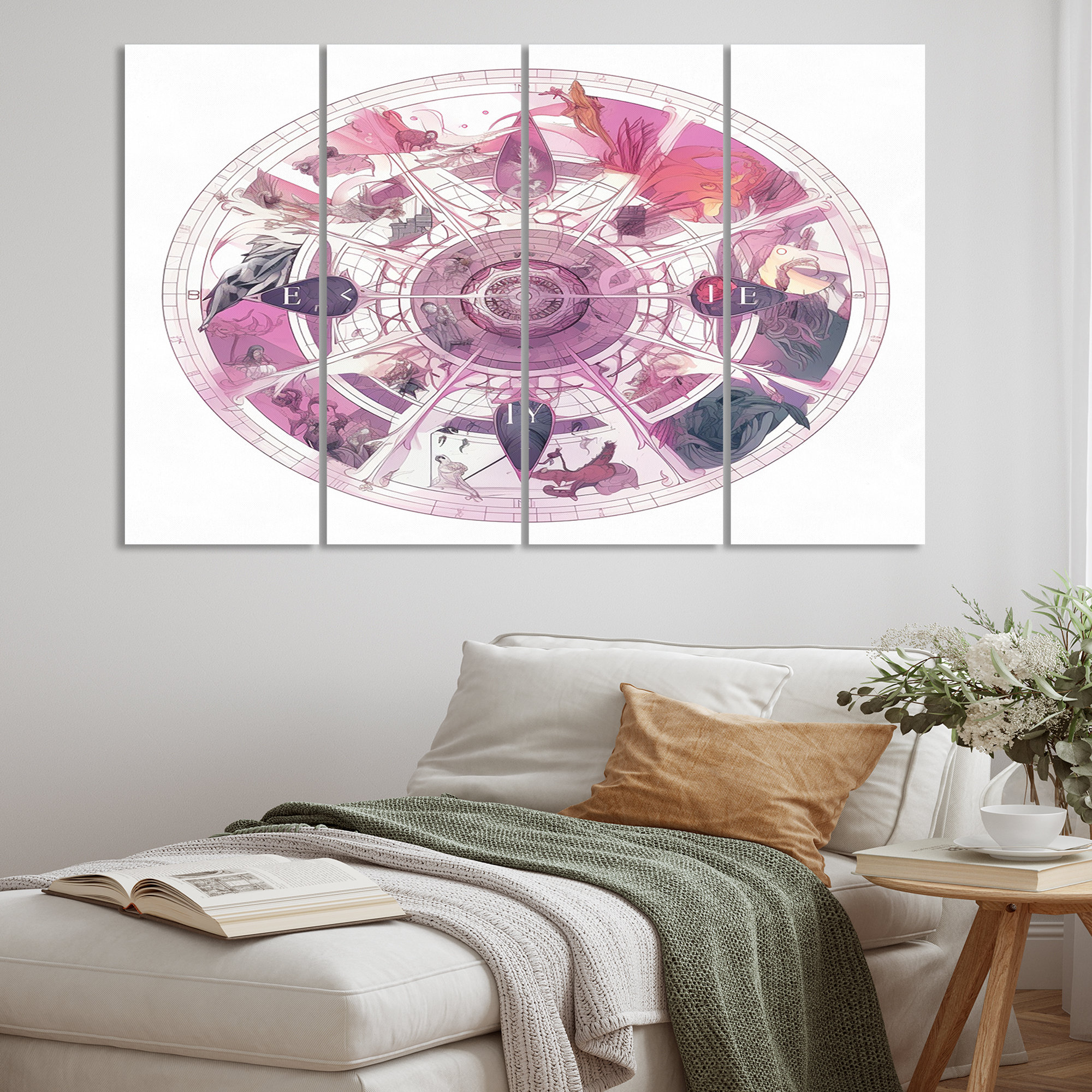 Bungalow Rose Third Eye Purple Chakra Symbol - Christianism Wall Art ...