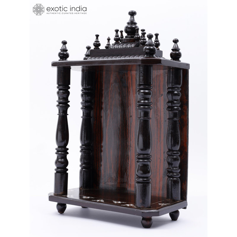Exotic India 18" Wooden Temple for Home | Wall Hanging | Wayfair