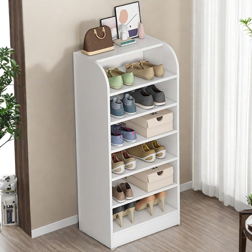 Latitude Run® 6 Tier 12 Pair White Shoe Rack - Wayfair Canada