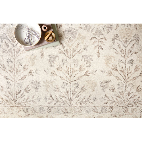 Aden Handmade Wool Ivory/Neutral Rug & Reviews | Birch Lane