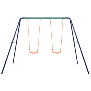 Isabelle & Max™ Swing Set with 2 Seats Steel & Reviews | Wayfair