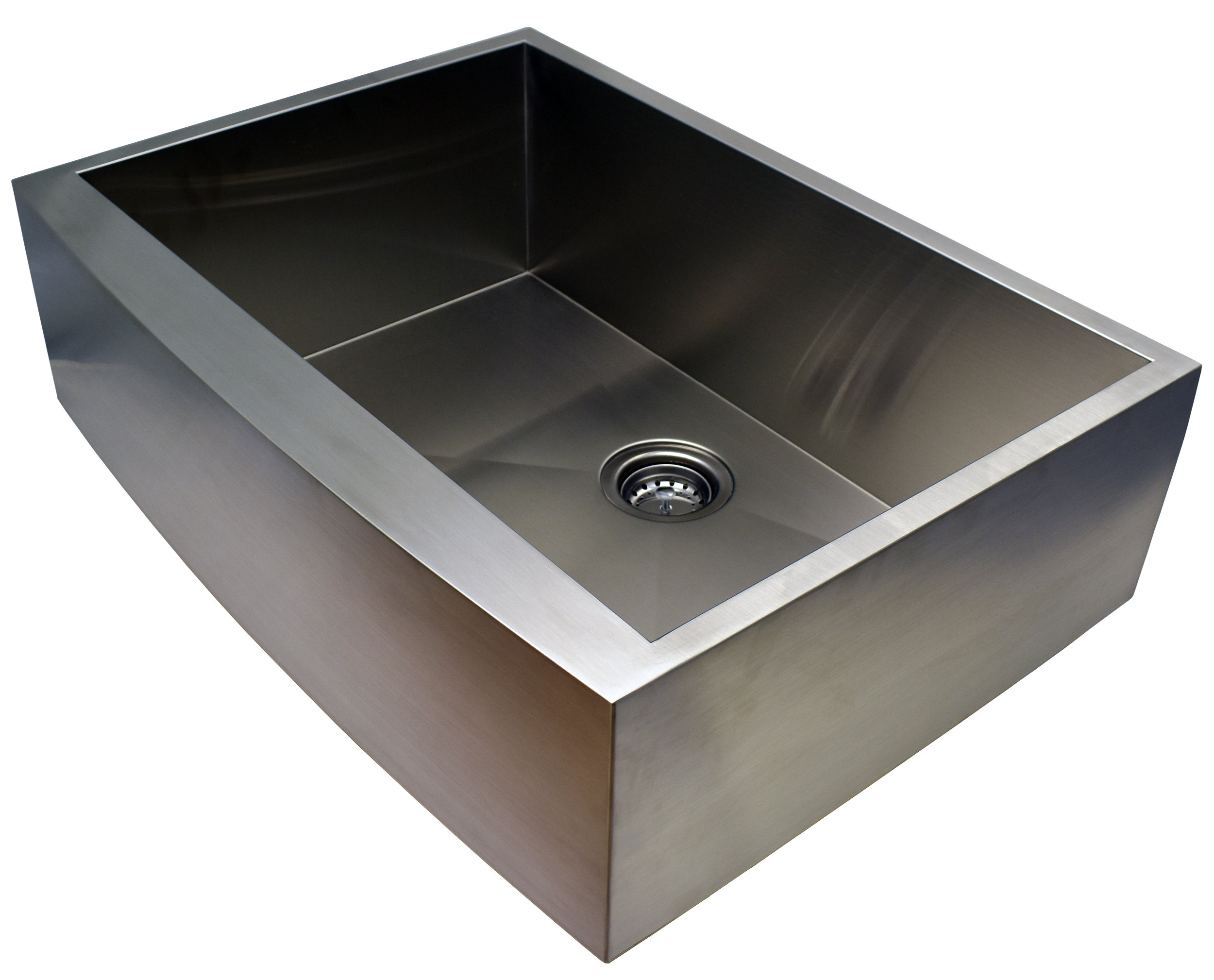 Alpha International Stainless Steel 33" L x 21.5" W Farmhouse Kitchen ...