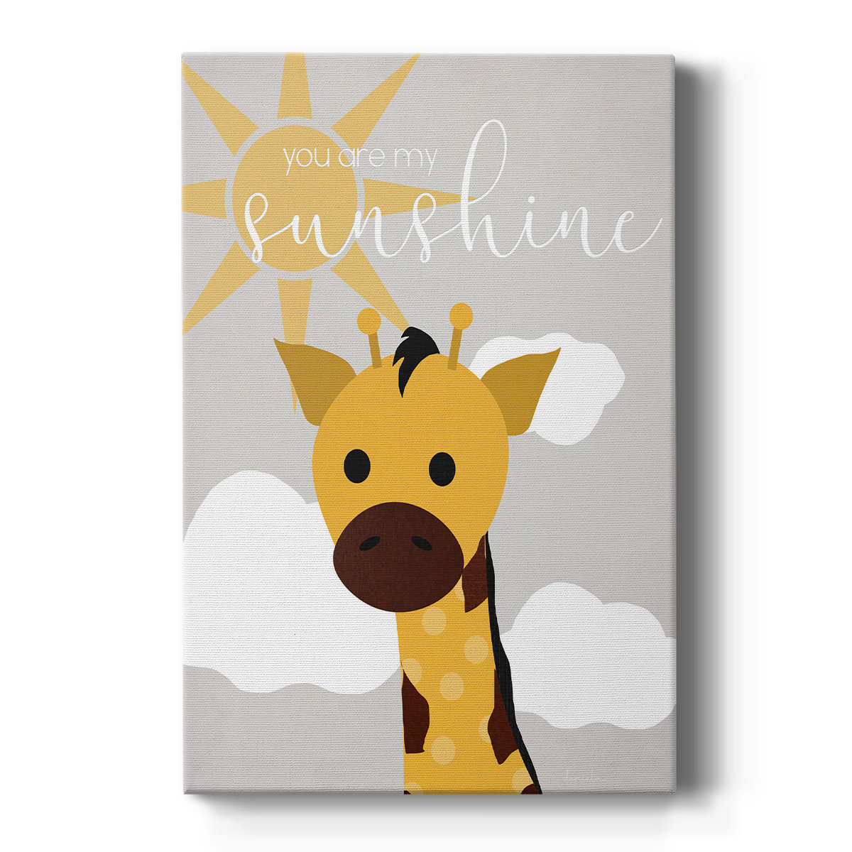 Indigo Safari Sunshine Giraffe -Gallery Wrapped Cavas | Wayfair