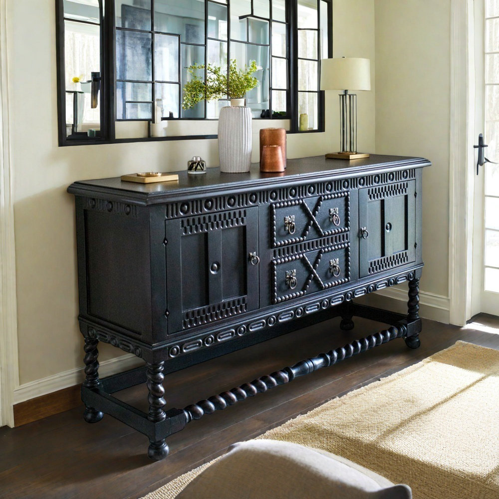 Bungalow Rose Black High-End Sideboards | Wayfair