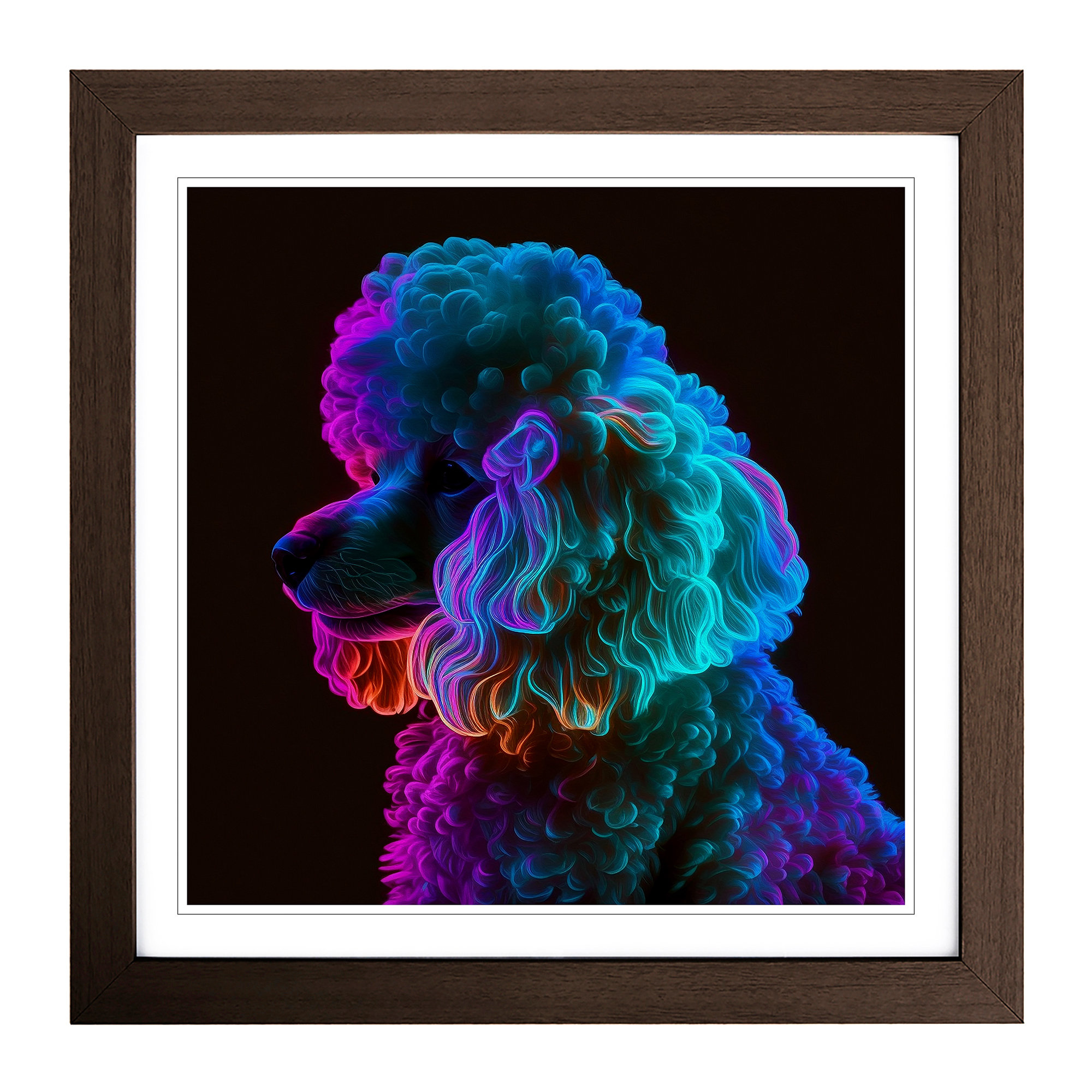 Marlow Home Co. Poodle Neon - Print | Wayfair.co.uk