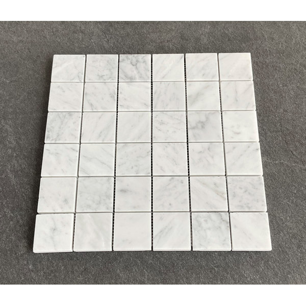 ES Stone 2" x 2" Grid Marble Mosaic Wall & Floor Tile & Reviews | Wayfair
