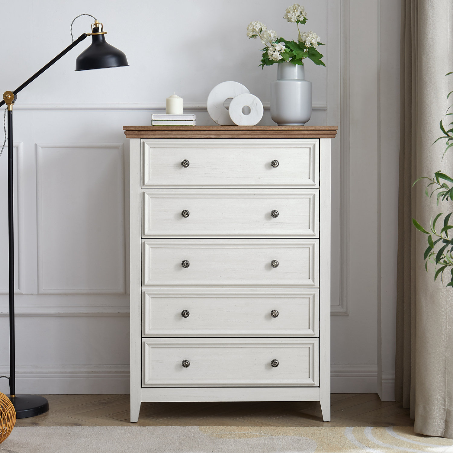 Lark Manor™ rectangle shape accent chests with 5 drawers | Wayfair