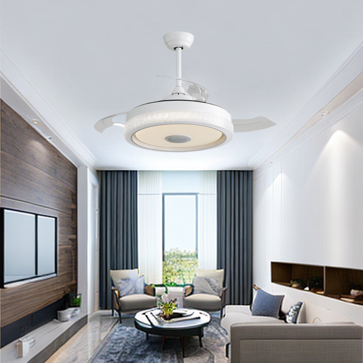 Wrought Studio™ Katheran Ceiling Fan with LED Lights | Wayfair