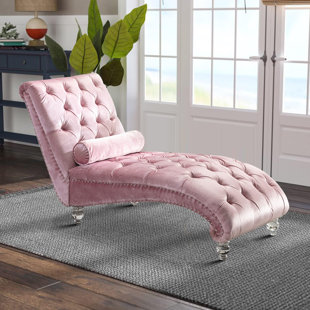 Pink Chaise Lounge Chairs You'll Love | Wayfair