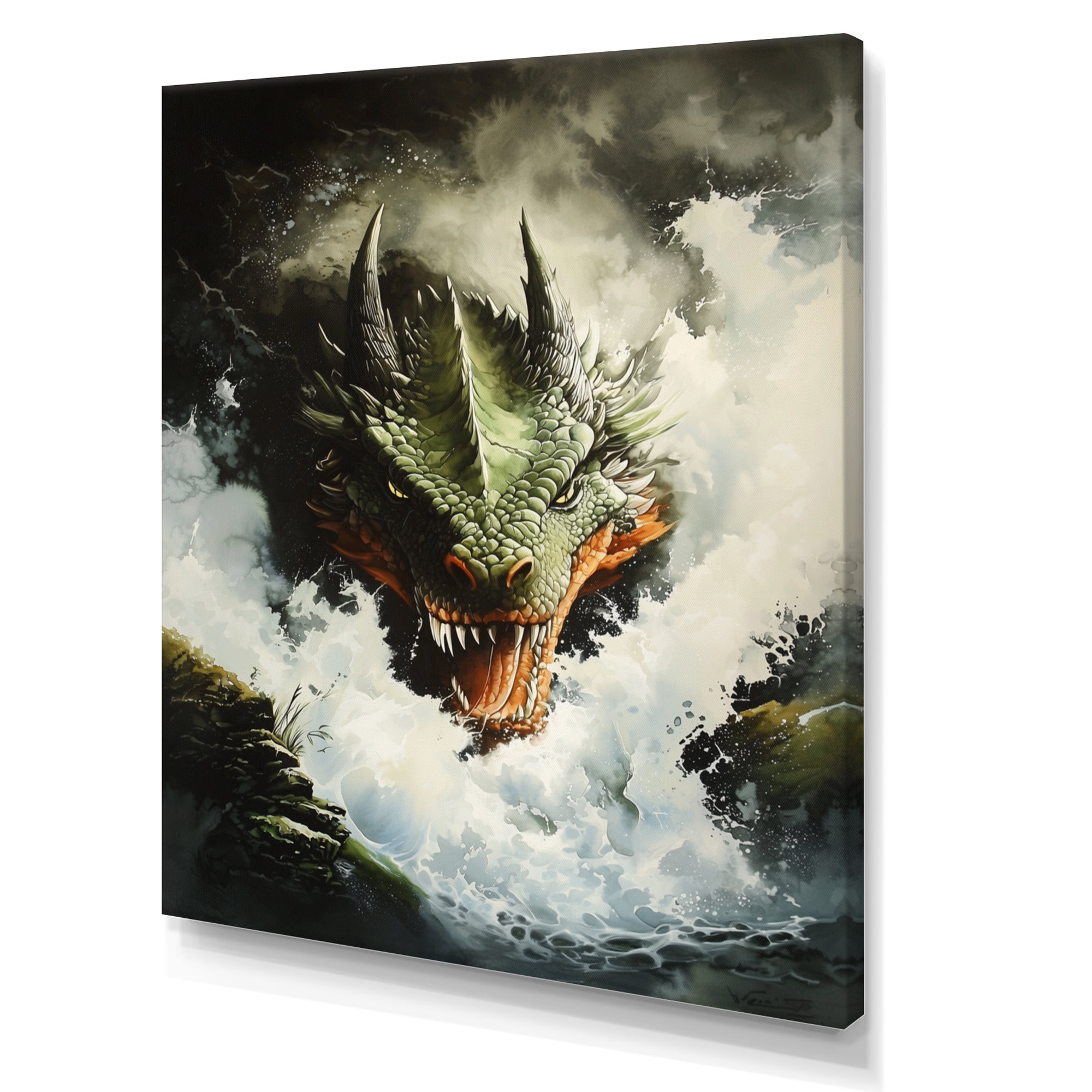 Latitude Run® Dragon Fury Unleashed - Dragons Wall Décor | Wayfair