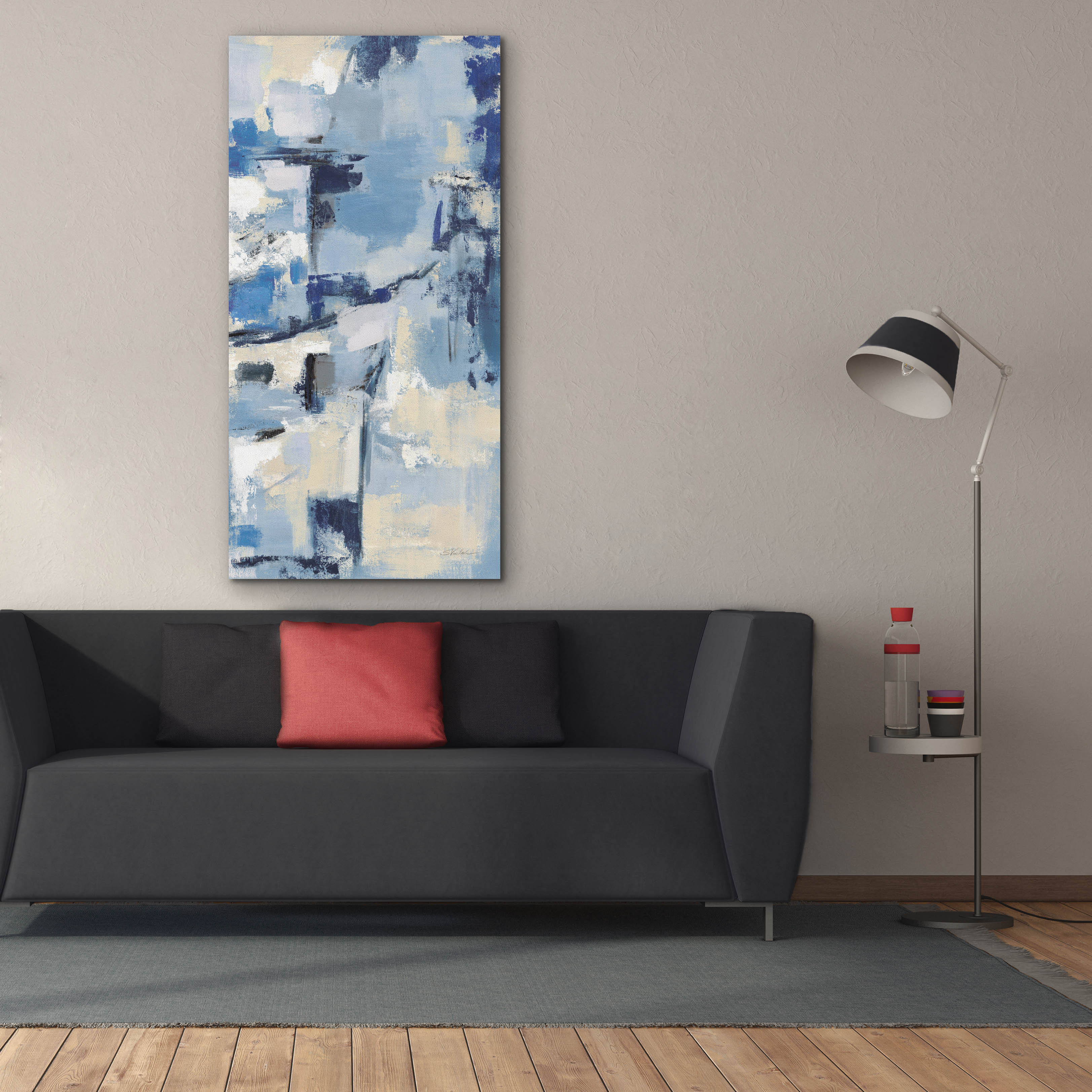 Orren Ellis 'Old Port 3 Navy' by Silvia Vassileva Canvas Wall Art | Wayfair