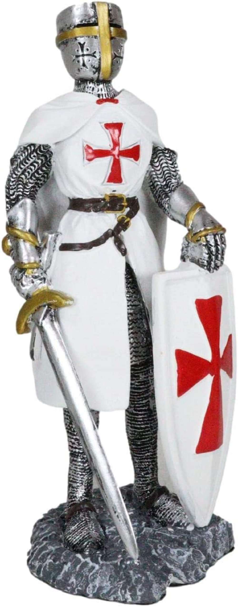 Bungalow Rose Manthei White Cloaked Crusader Knight | Wayfair