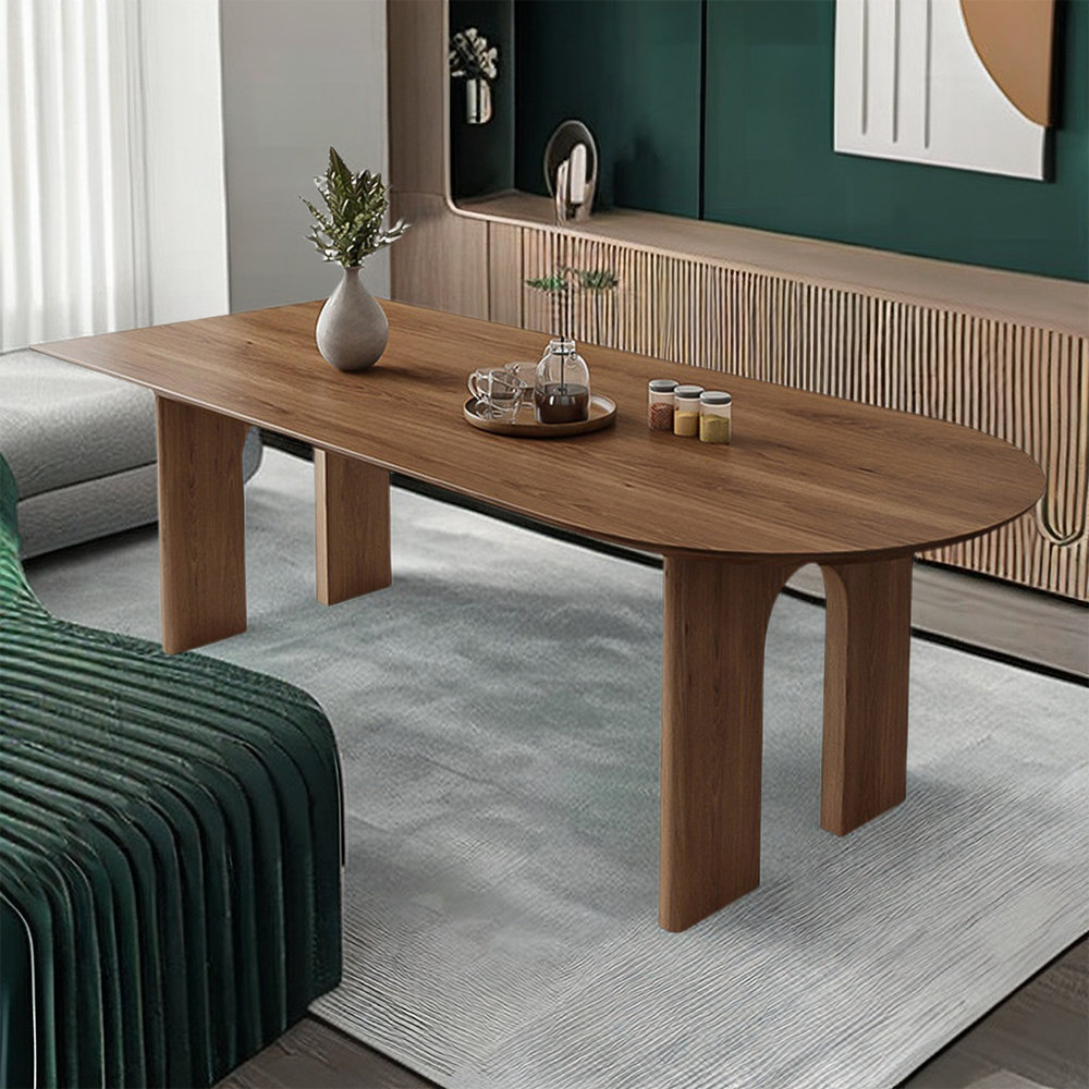 Hokku Designs Cerise Half-circle Solid Wood Dining Table - Wayfair Canada