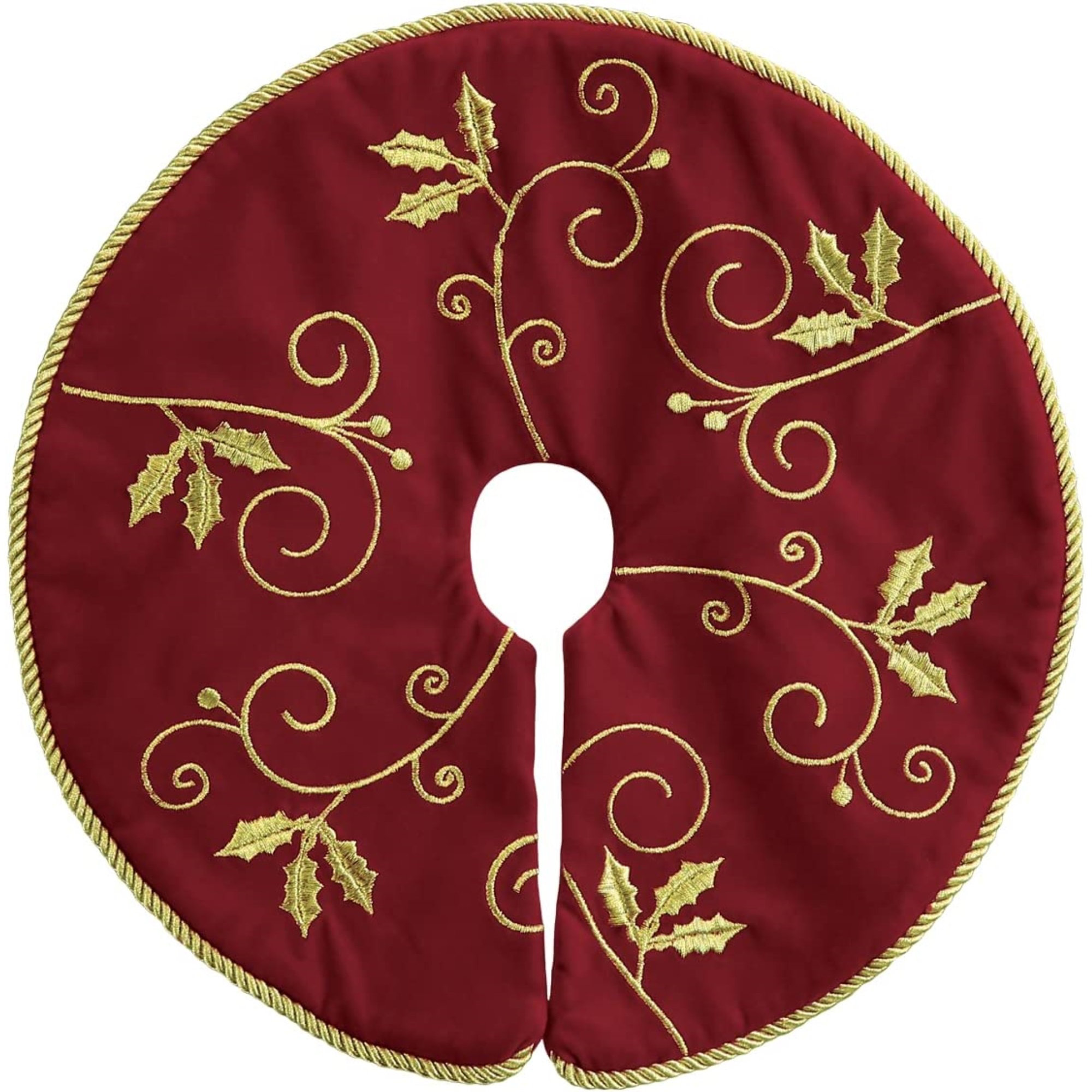 Old World Christmas Mini Tree Skirt, Red and Gold & Reviews | Wayfair