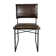 17 Stories Genuine Leather Upholstered Metal Side Chair & Reviews | Wayfair