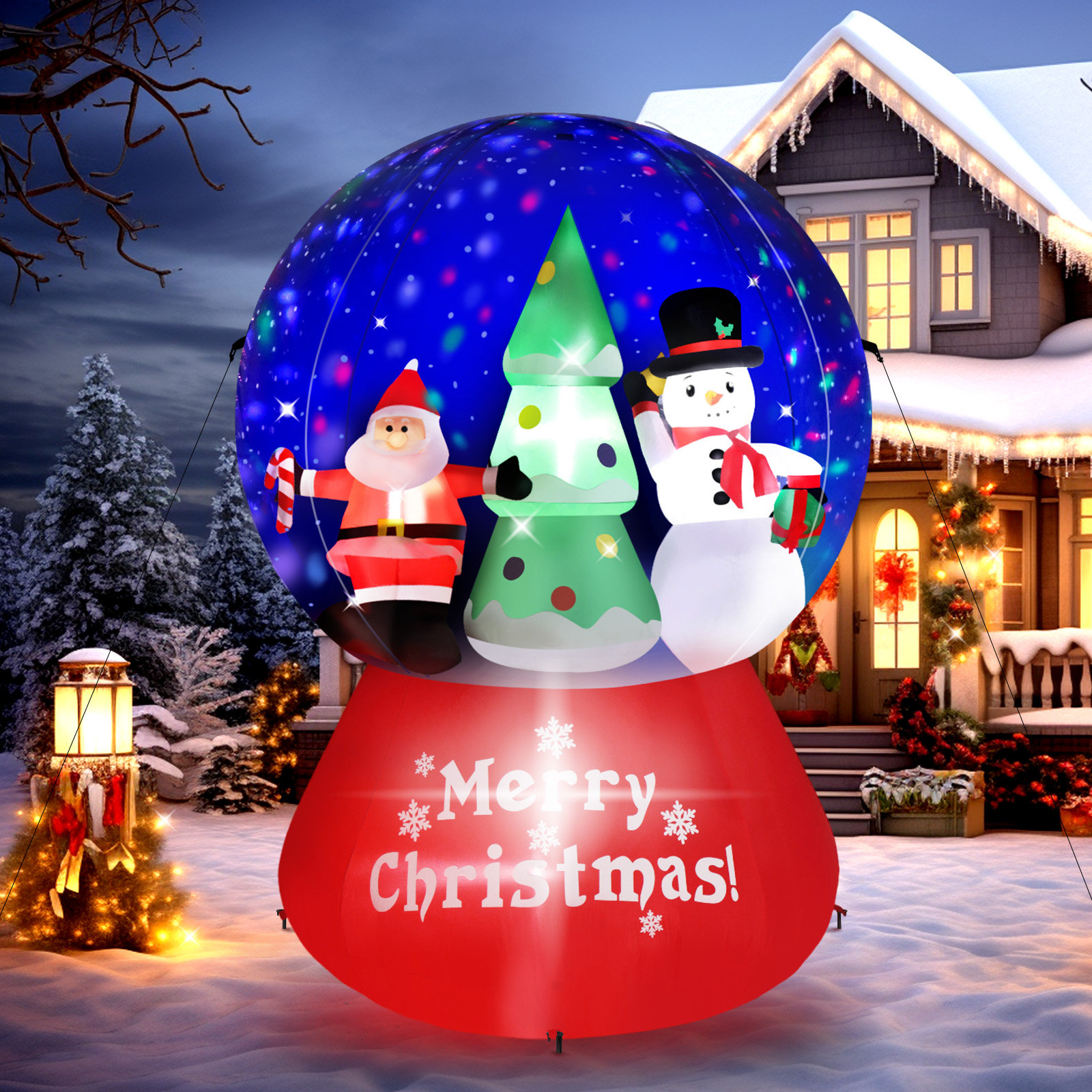 The Holiday Aisle® Christmas Snow Ball Inflatable & Reviews | Wayfair