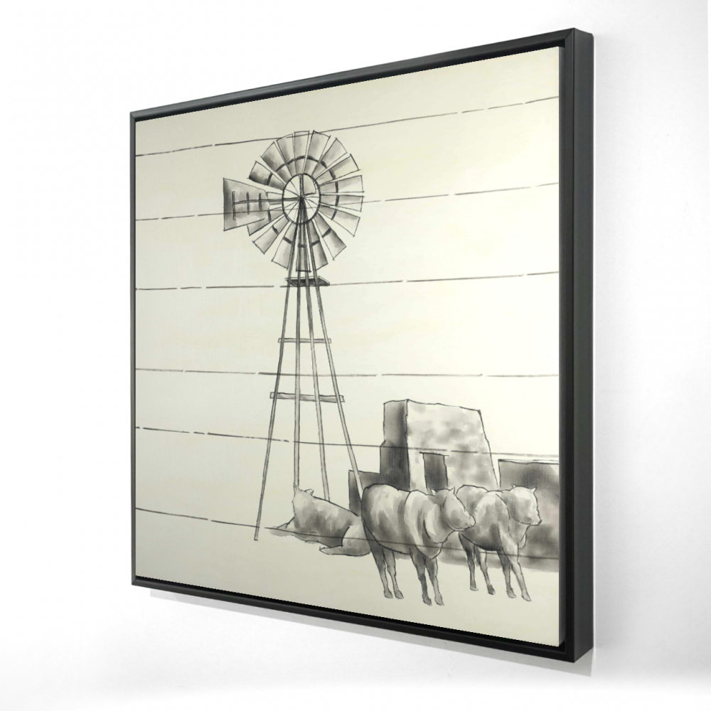 texas windmill drawing