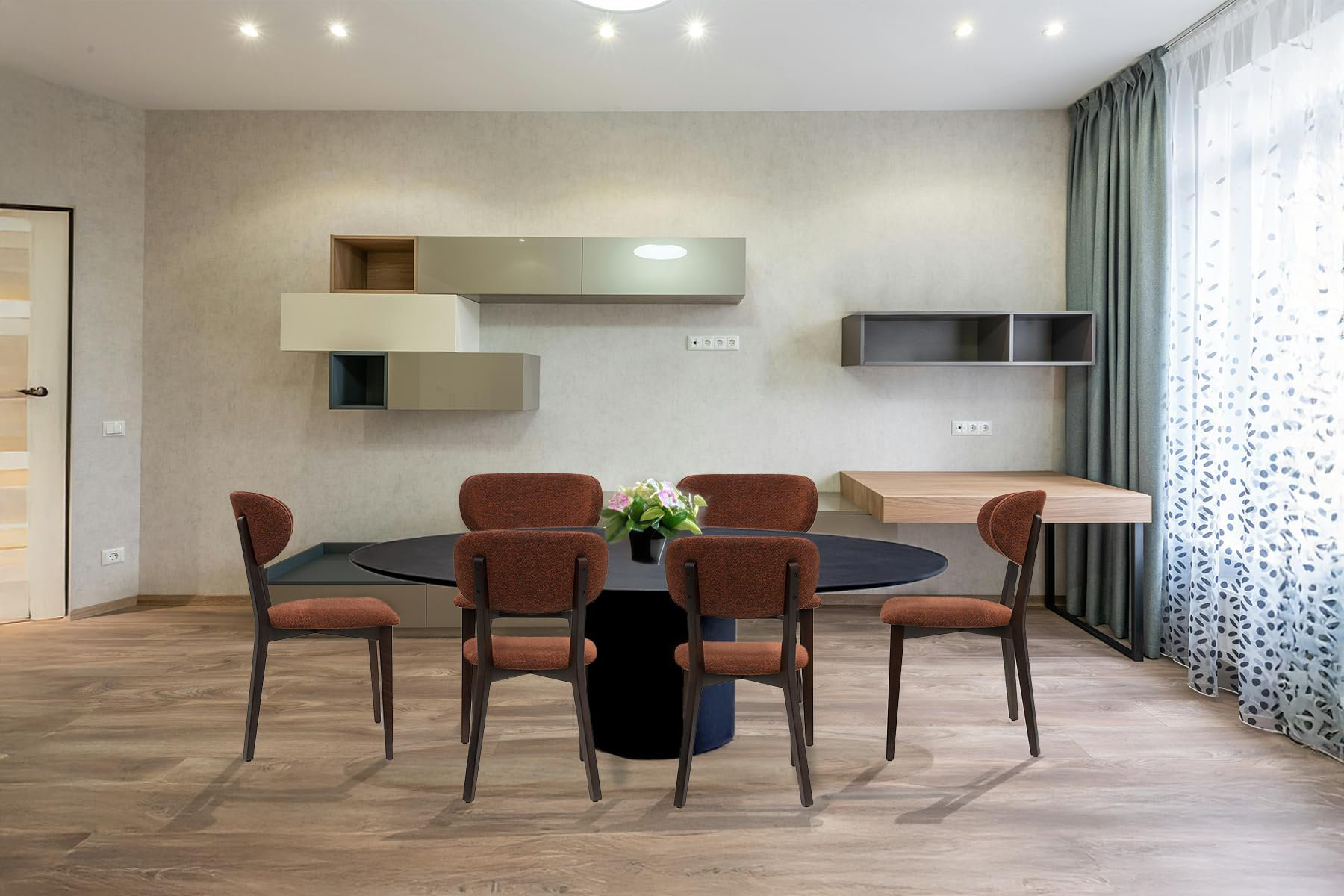 bis chair Rapsodi Wooden Dining Chairs Mid Century Upholstered Modern ...