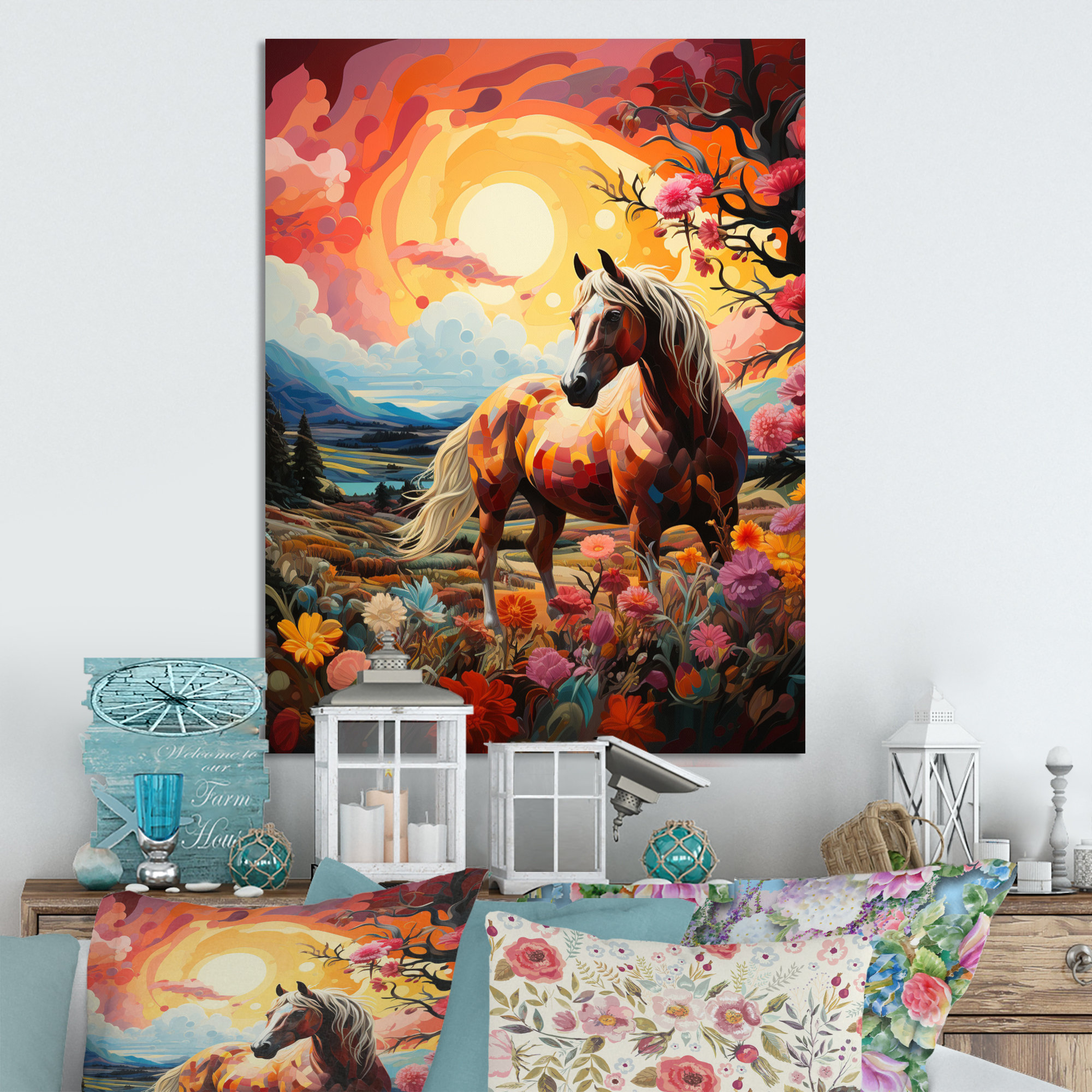 Union Rustic Carousel Carousel Of Childhood II - Cityscapes Metal Wall ...