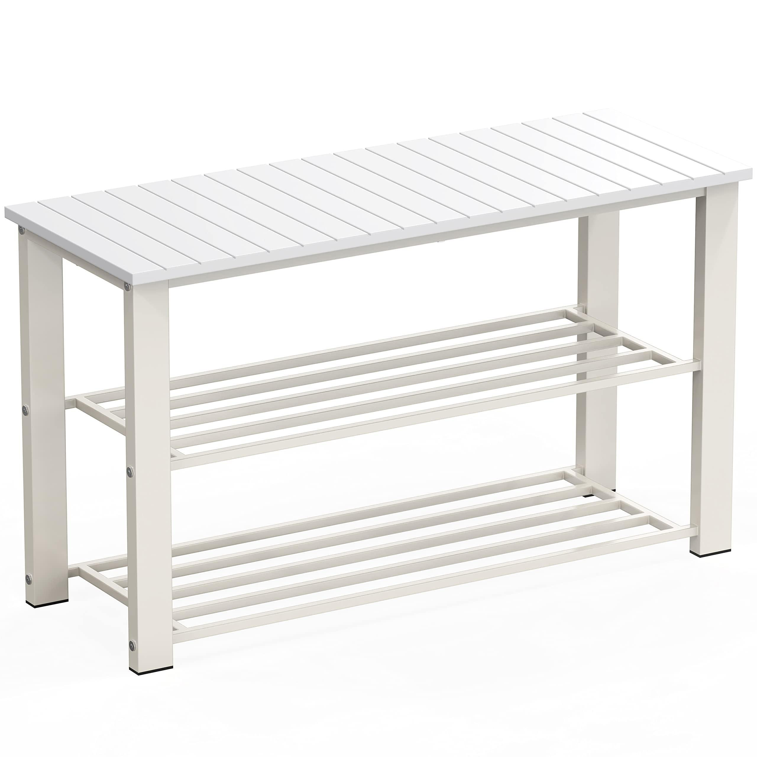 Latitude Run® Steel Storage Bench | Wayfair