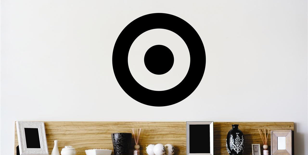 Design With Vinyl Bullseye Target Wall Decal | Wayfair