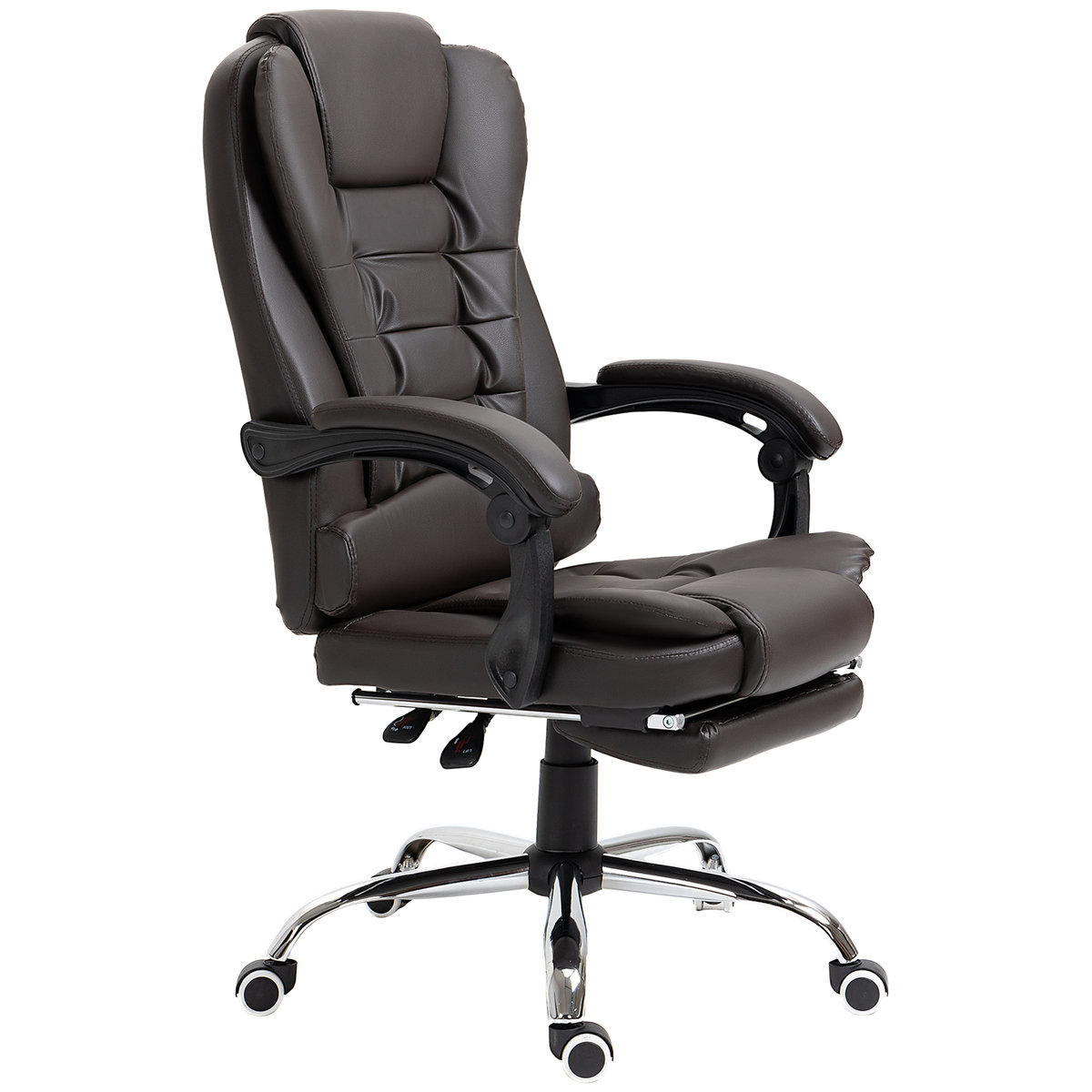 Latitude Run® High Back Ergonomic Executive Office Chair, PU Leather ...