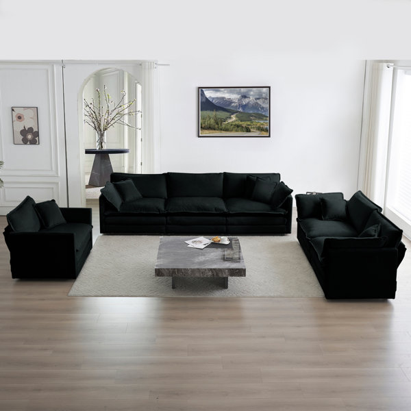 Black Living Room Sets You'll Love | Wayfair