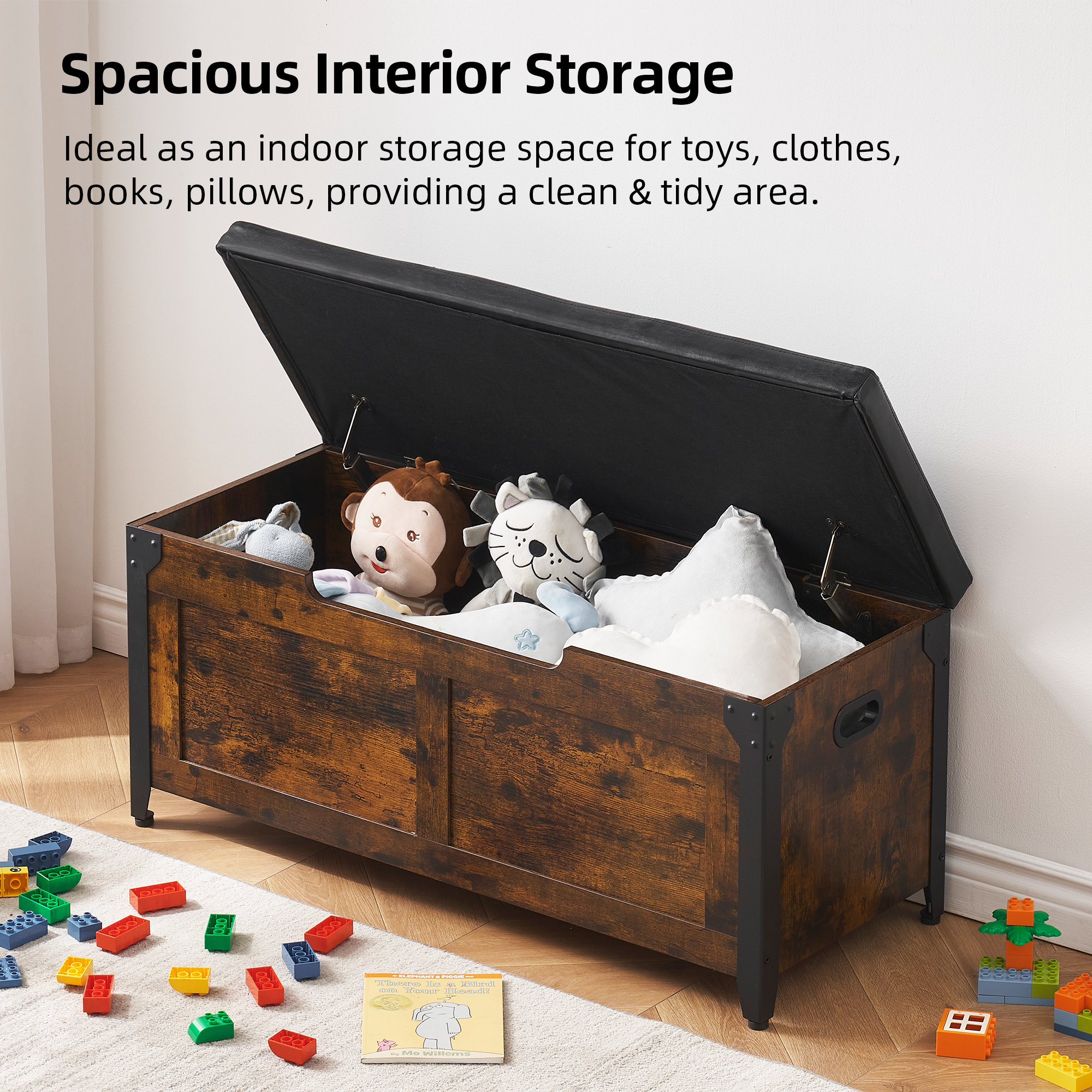 17 Stories Storage Chest, Wood Storage Bench | Wayfair
