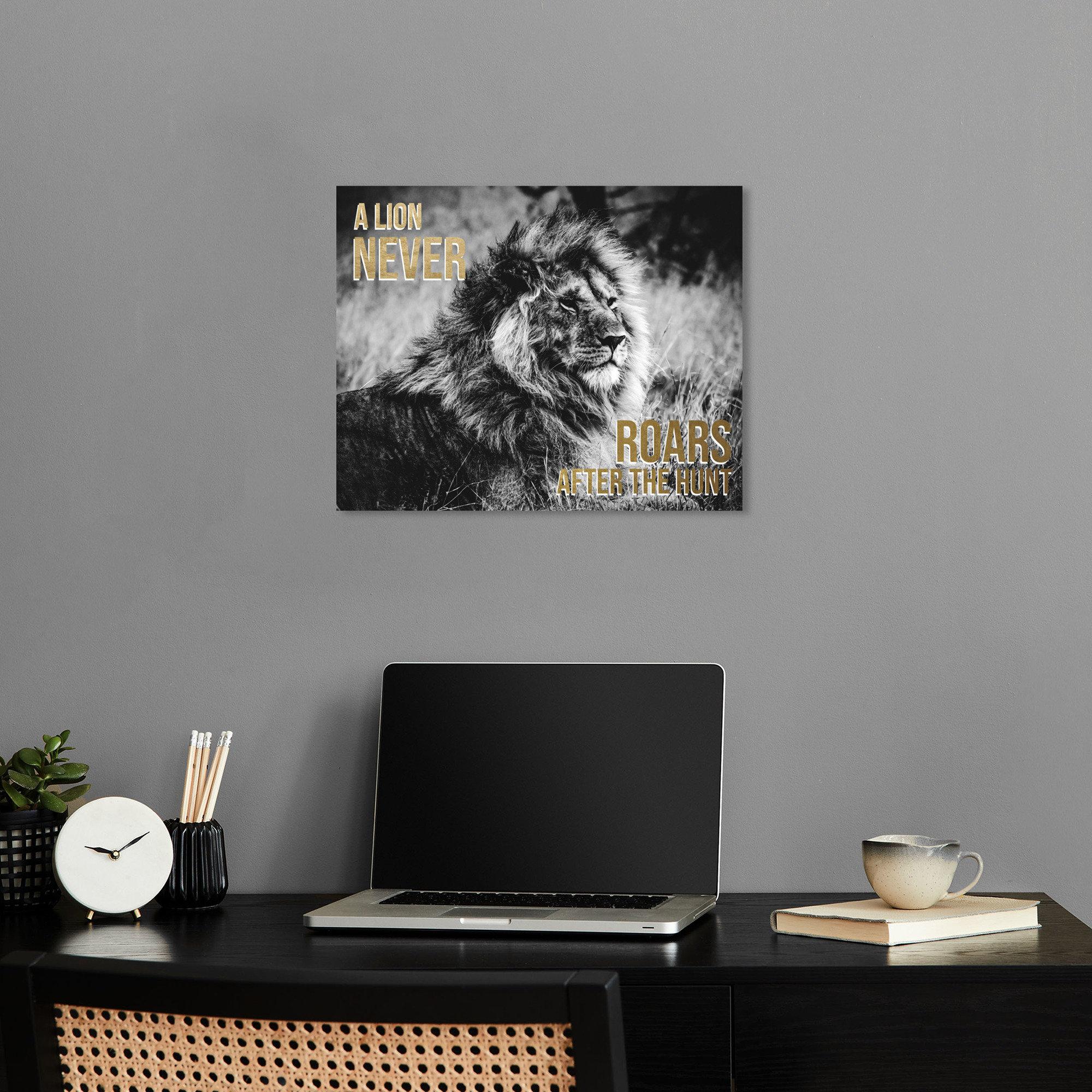 Notori Art Success Is Silent Canvas Motivational Quotes Print By ...