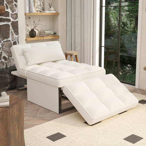 Latitude Run® Chaliyah 71" Upholstered Convertible Sleeper Sofa ...