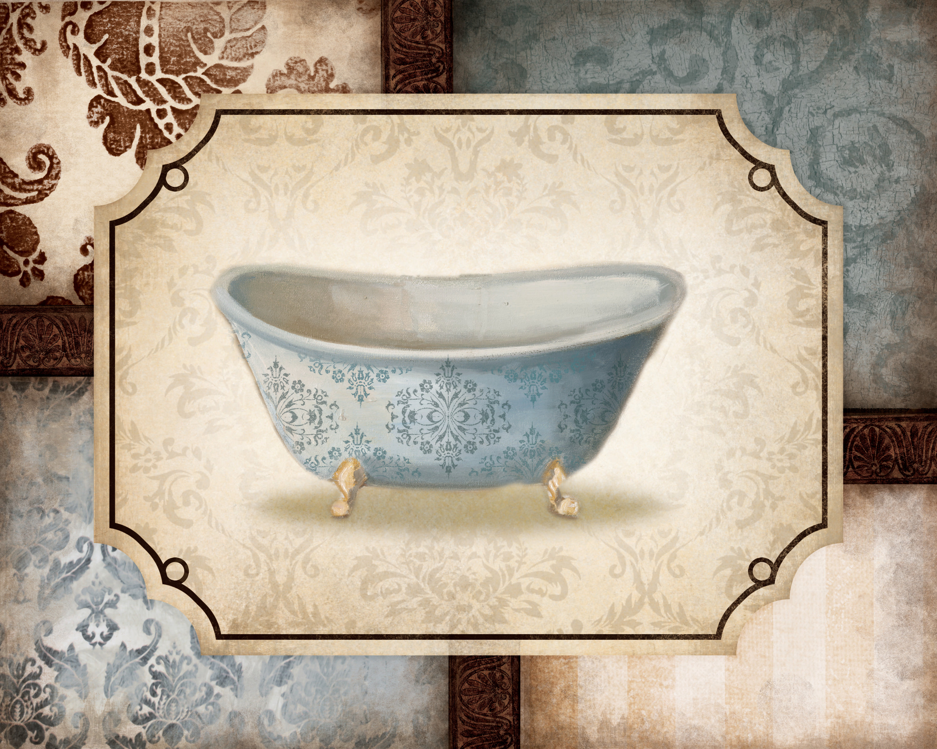Maison Alouette Classic Bathtub I - Painting Print | Wayfair.ie
