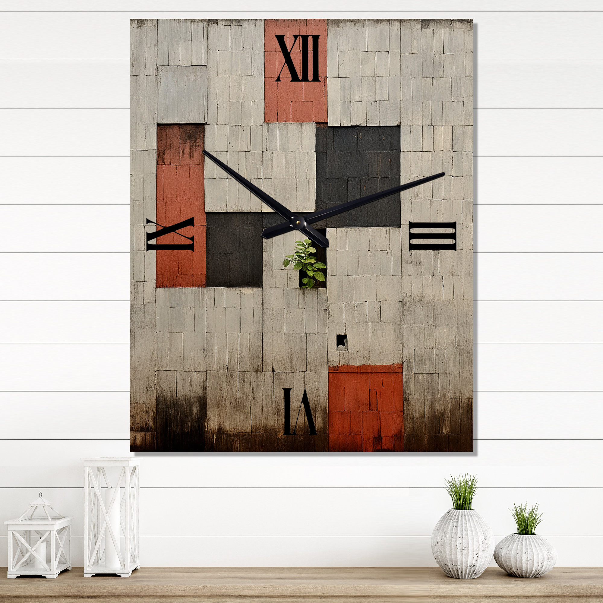 Design Art New Order Elementary Black Minimalism III - Modern Geometric ...